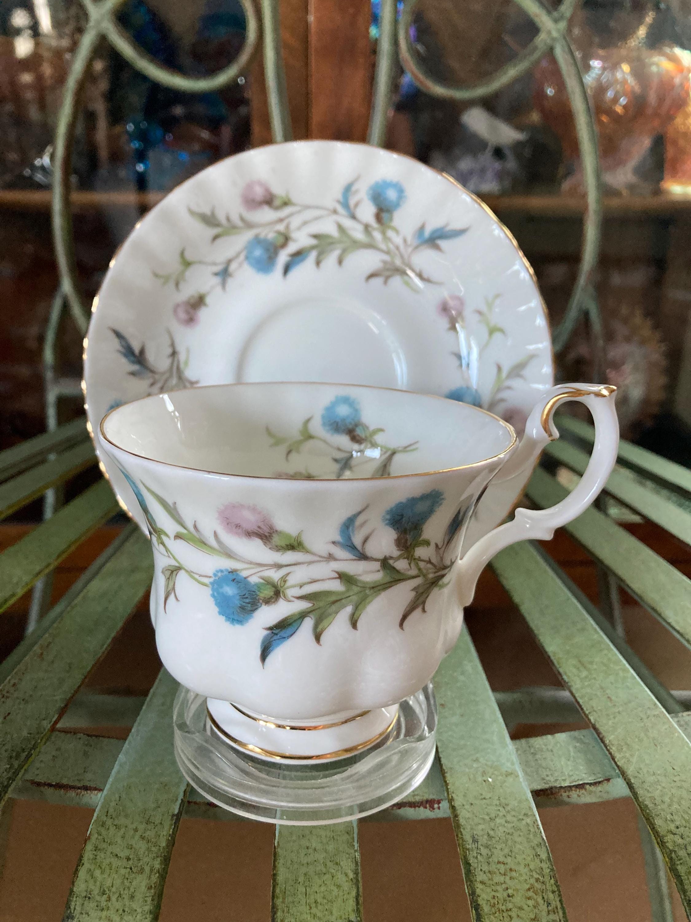 Royal Albert Brigadoon Teacup and Saucer. Set of 2. Saucer 5.5 Inches ...