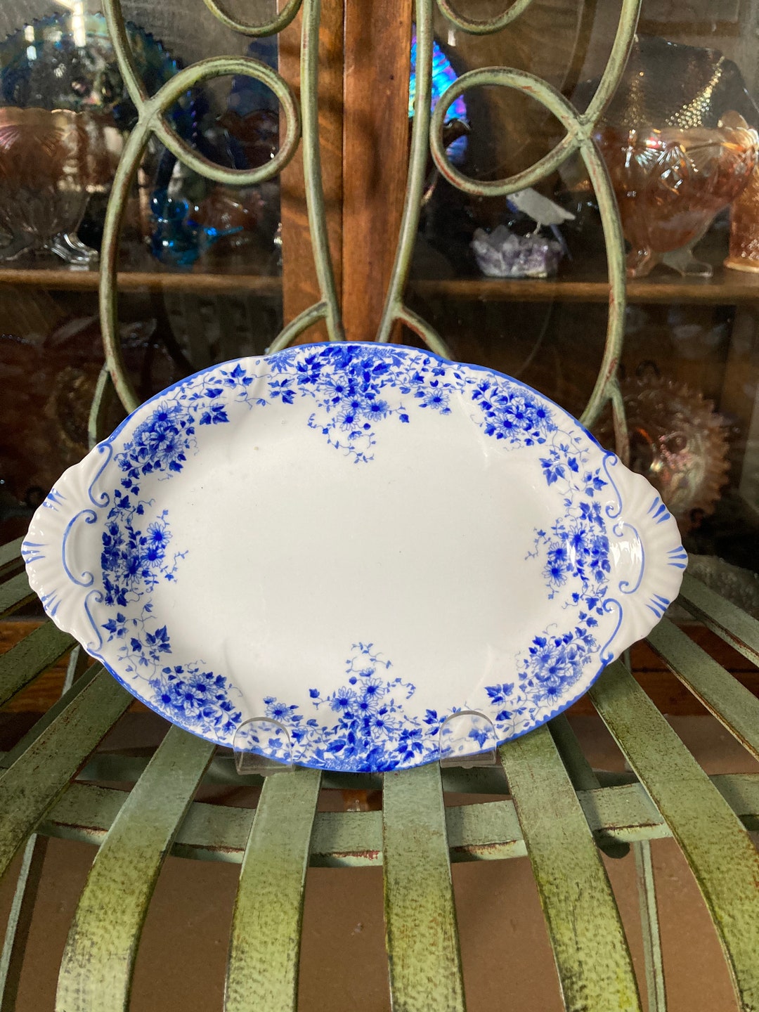 Royal Albert Dainty Blue Regal Tray 8.5 Inches Wide. Produced in ...