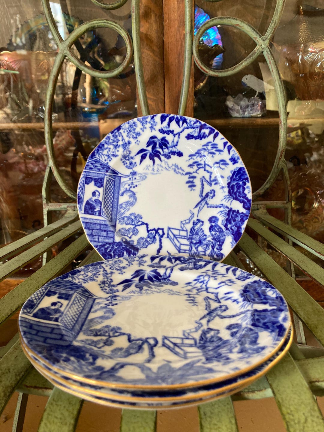 Royal Crown Derby Mikado Bread Butter Plates. Set of 4. 6.25 Inches ...