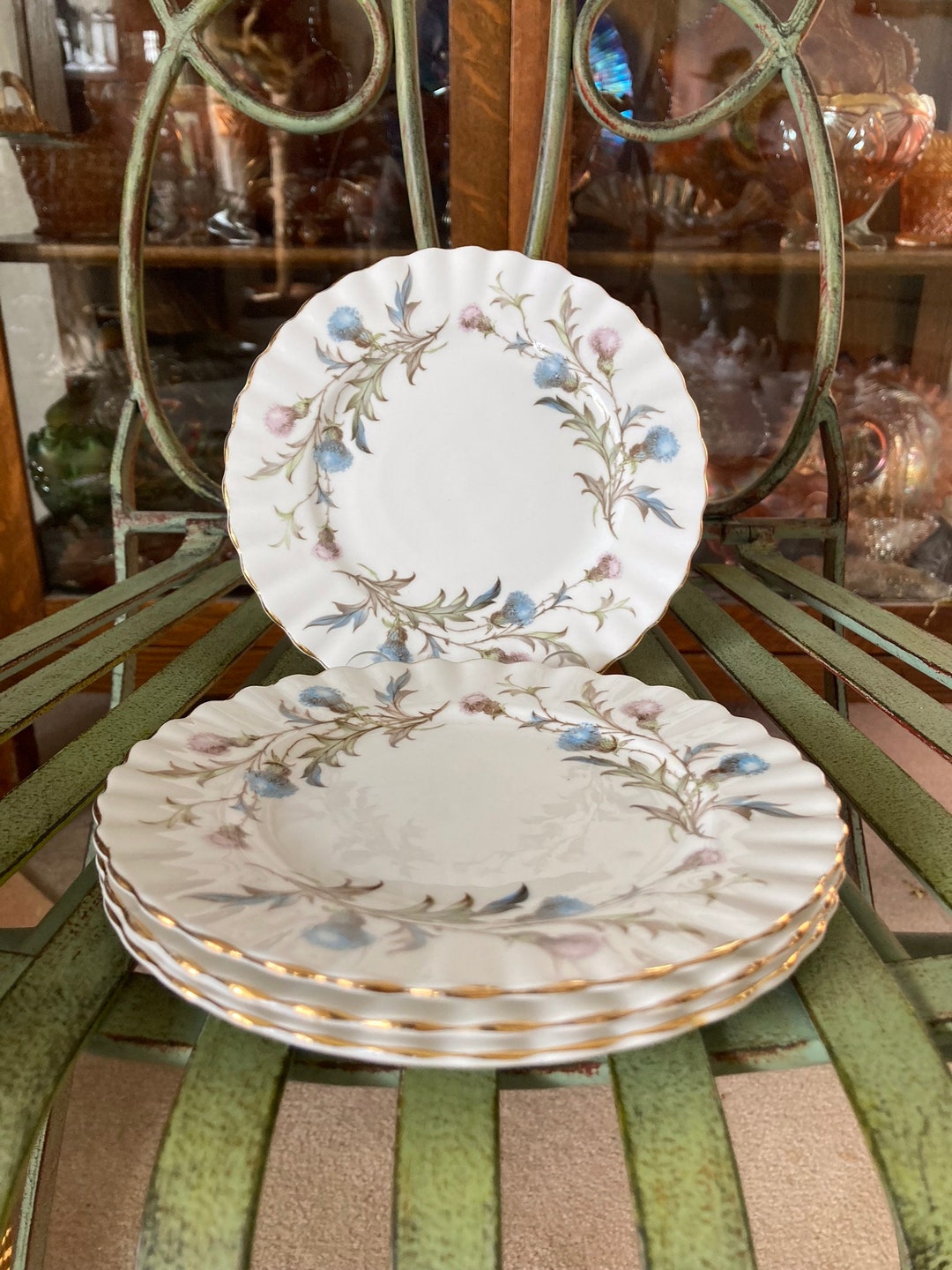 Royal Albert Brigadoon Bread and Butter Plates. Set of 4. 6.25 Inches ...