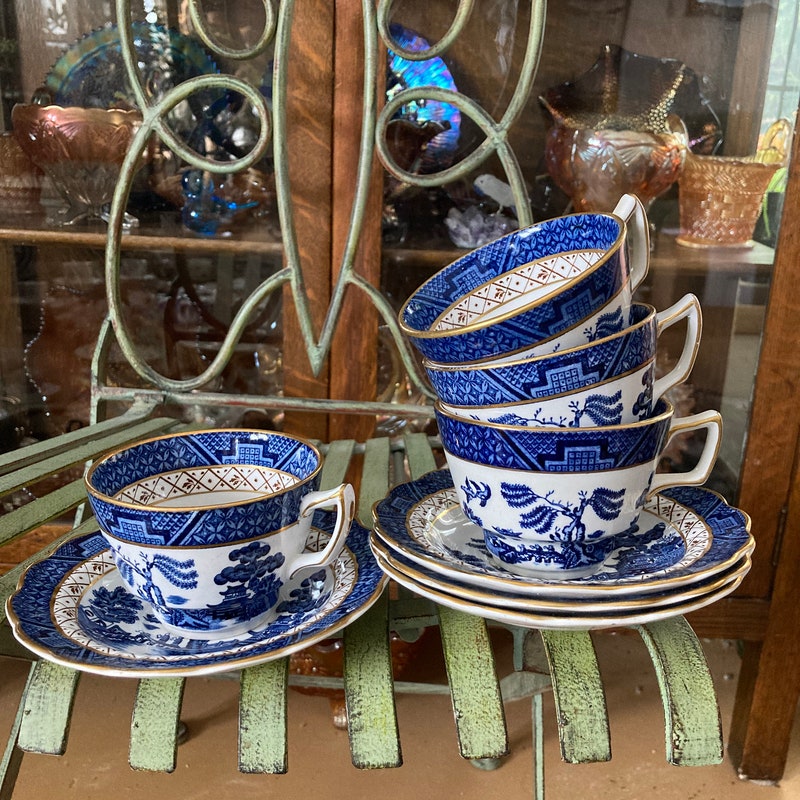 Blue Willow Tea Set - Etsy