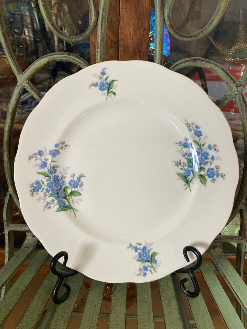 Royal Albert Forget Me Not Dinner Plates. Set of 4. 10.25 Inches ...