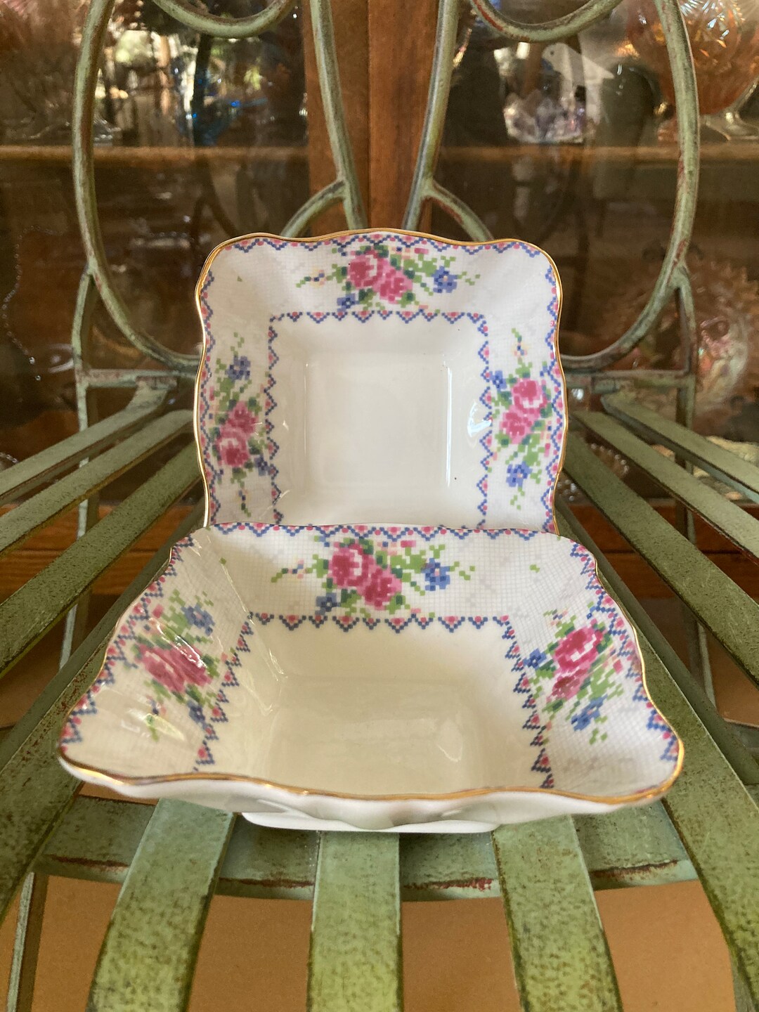 Royal Albert Petit Point Sweet Meat Dishes or Condiment Dishes. 4.5 ...
