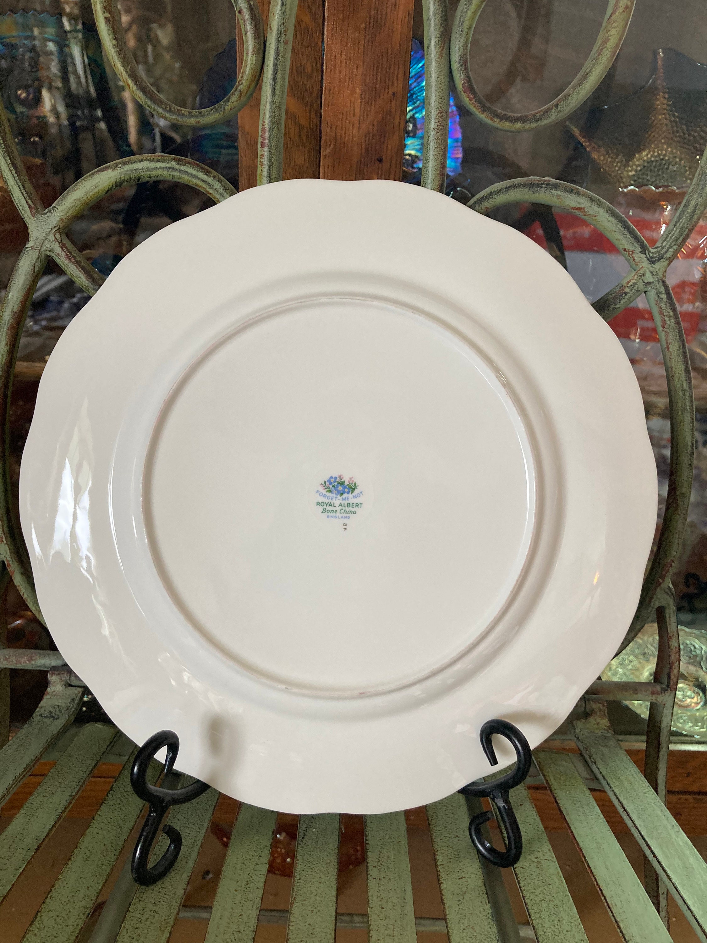 Royal Albert Forget Me Not Dinner Plates. Set of 4. 10.25 Inches ...