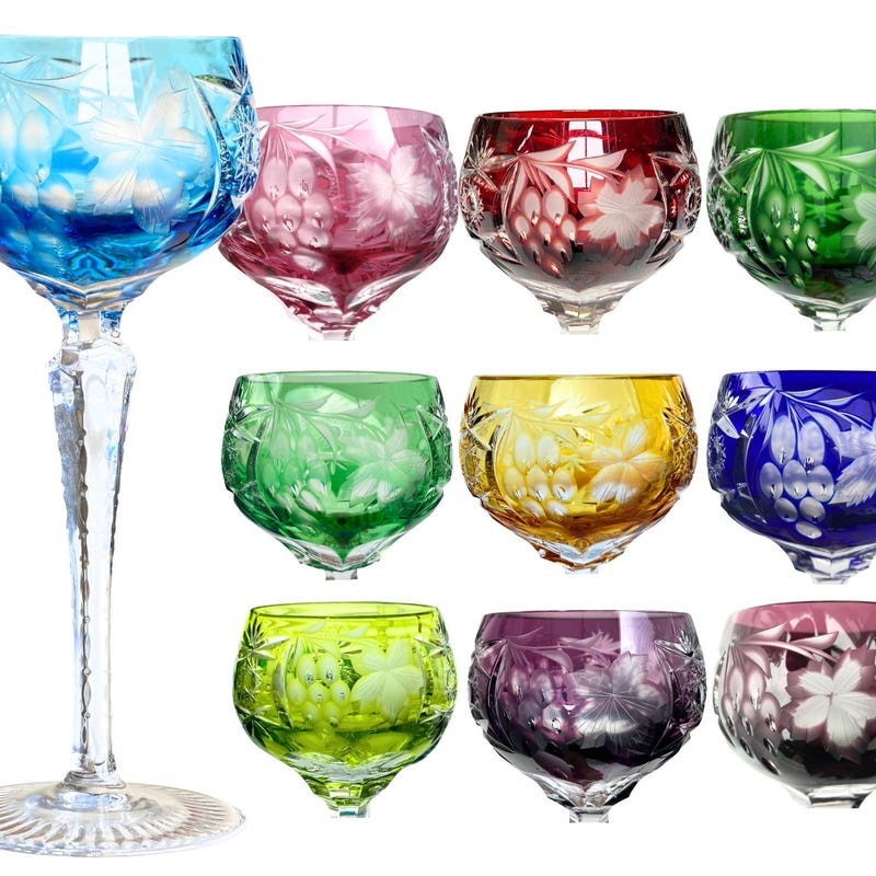 Wine Glasses Red Colour - Etsy