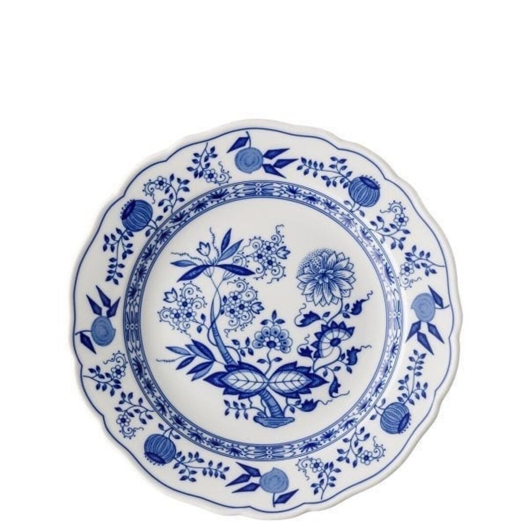 Blue Onion Plates | Blue and White Porcelain | 1pc | Scalloped ...