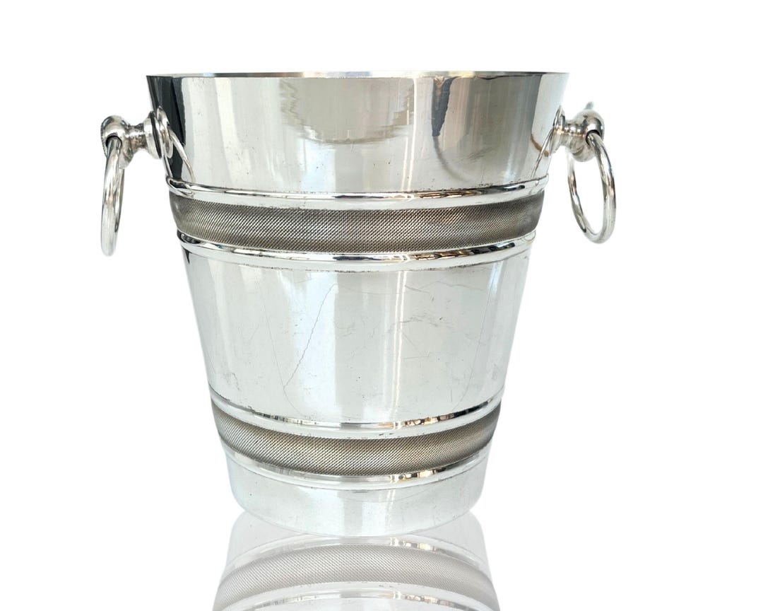 Silver Plated Champagne Cooler | 1 Pc | Mash Decorations and Handle - Etsy