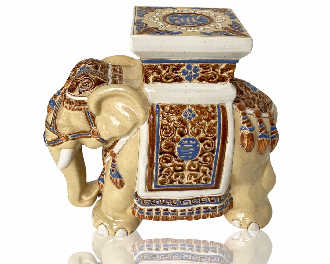 Ceramic Elephant Statue | Plant Stand | 1pcs - Etsy