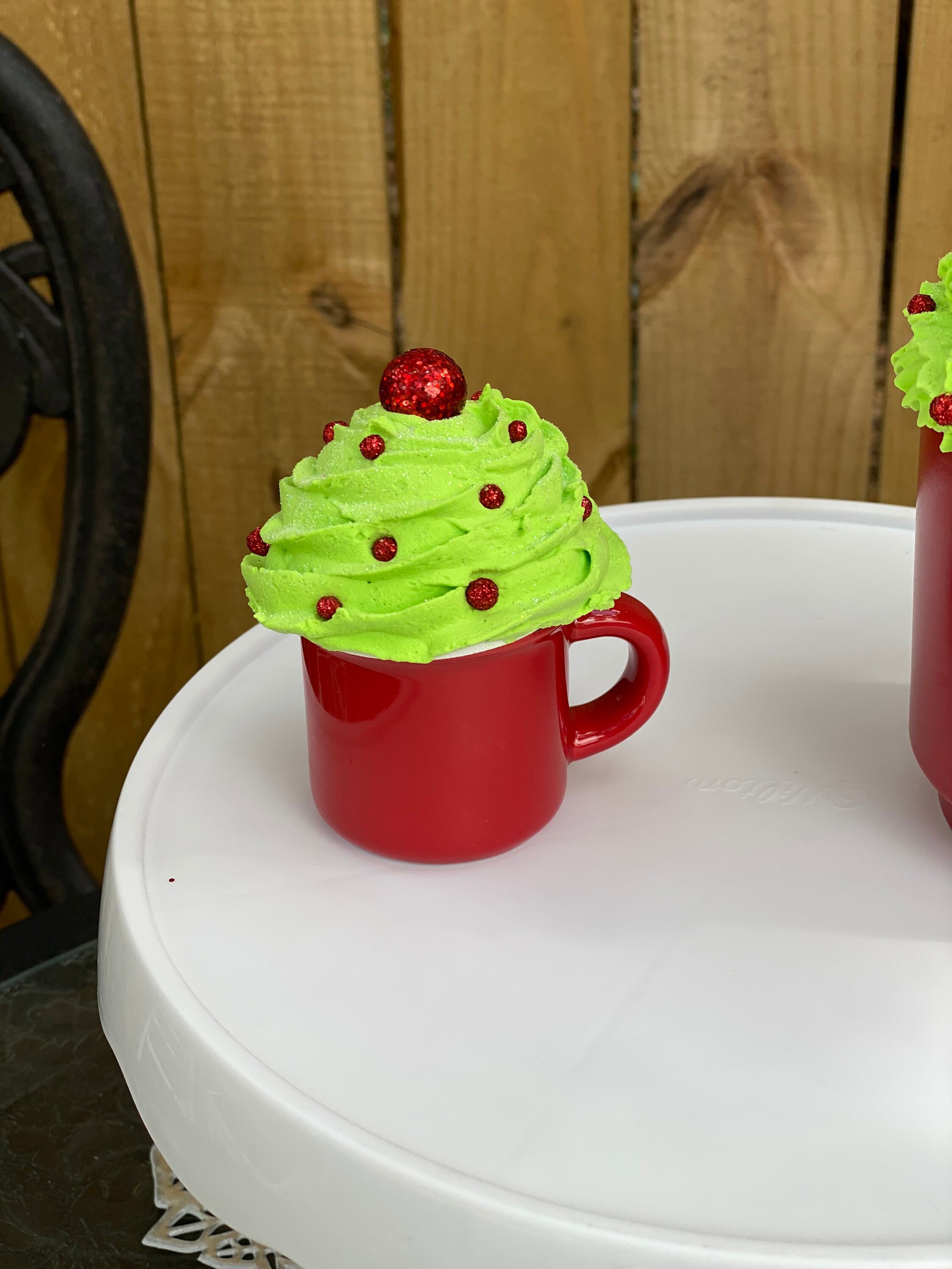 Snowman mug toppers Fake Hot Chocolate holiday mug toppers | Etsy