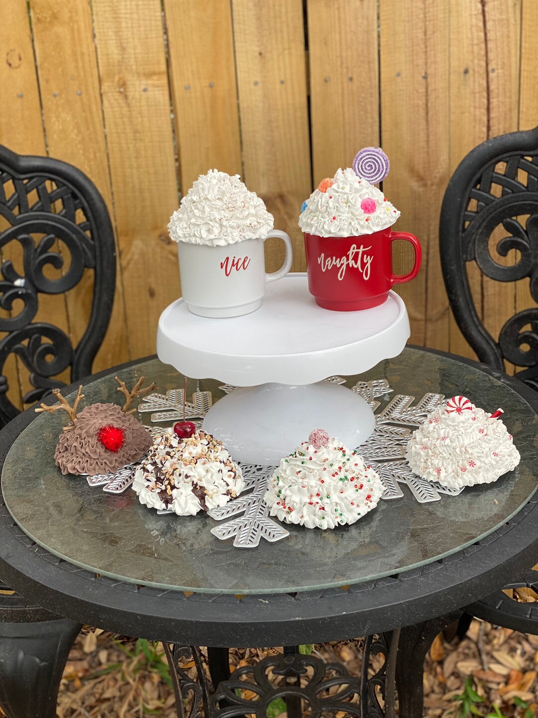 LARGE Mug Toppers, Fake Hot Chocolate, Peppermint Mocha Coffee, Candy ...