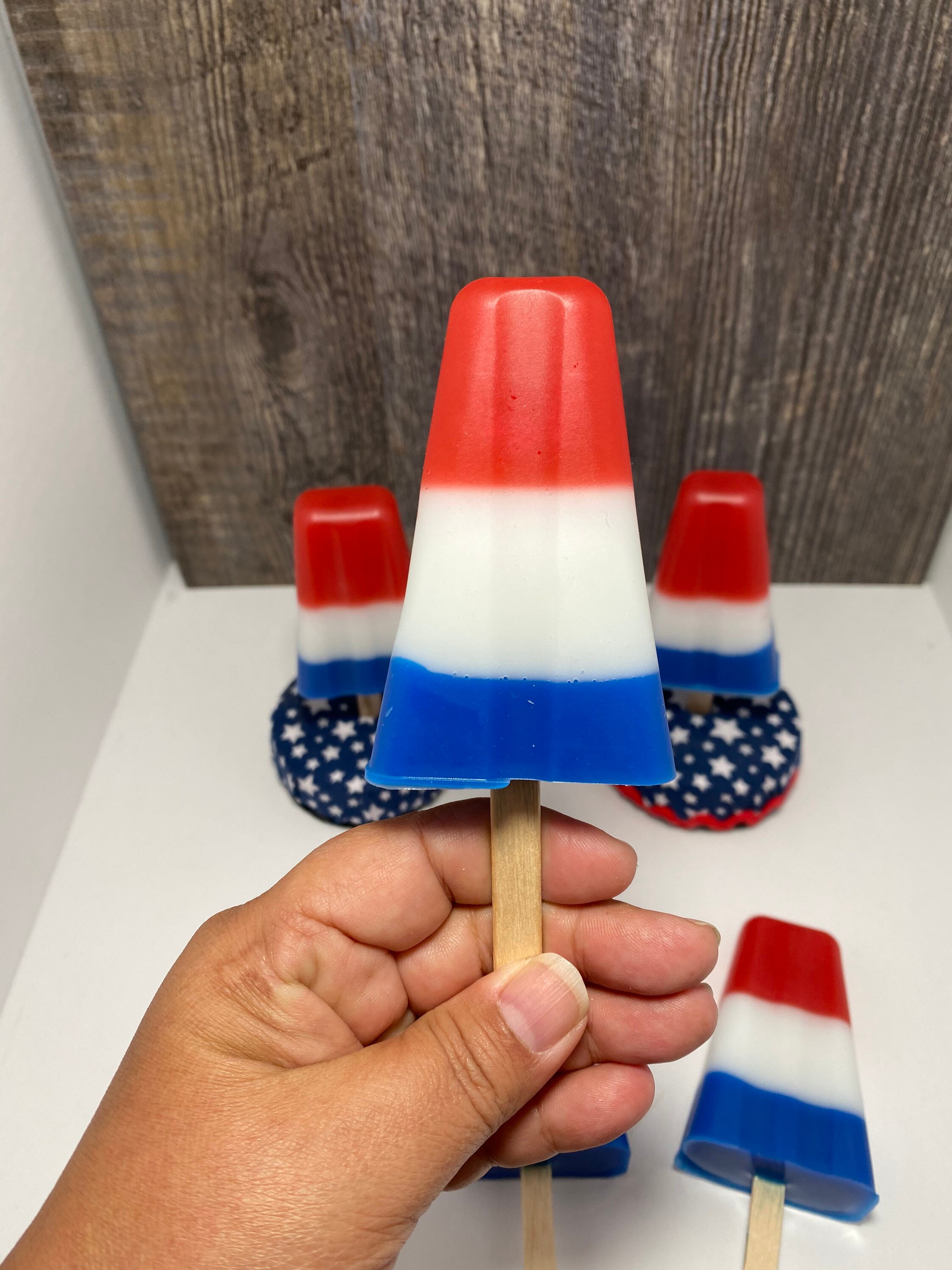 Fake Patriotic Popsicles Faux Summertime Treats Tiered Tray - Etsy