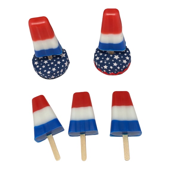 Fake Patriotic Popsicles Faux Summertime Treats Tiered Tray - Etsy
