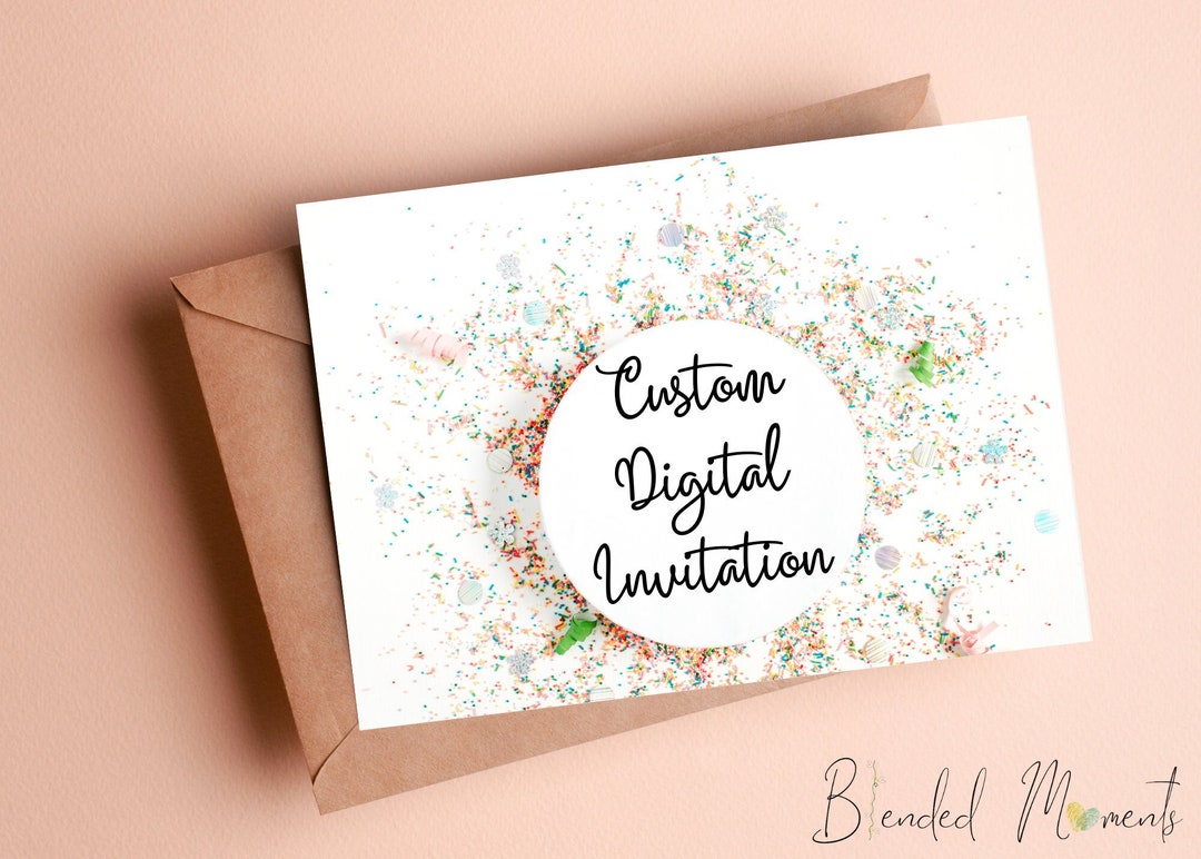 Custom Invitation Design DIGITAL File, Custom Birthdays, Baby Showers ...