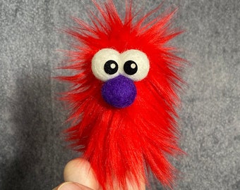 Purple Monster Troll: A Furry Monster Finger Puppet by Puppet Arts ...