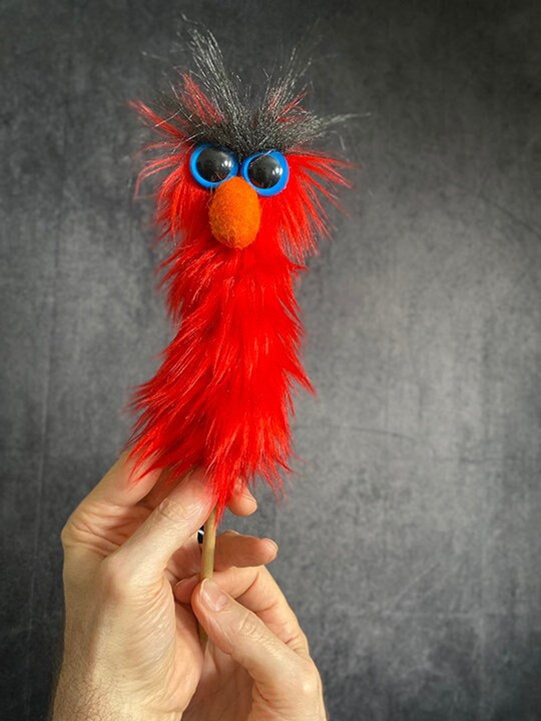 Expanda Monster - Red - A Furry Growing Rod Puppet - by Puppet Arts ...