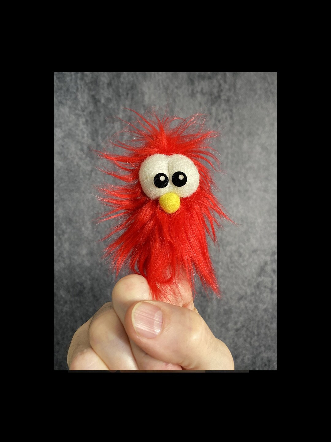 Red Monster Troll: A Furry Monster Finger Puppet by Puppet Arts ...