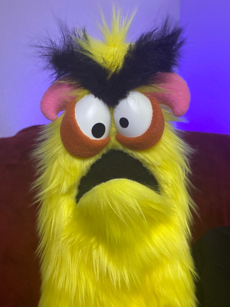 Professional Monster Troll Hand Puppet, Yellow and Pink: A Furry Hand ...
