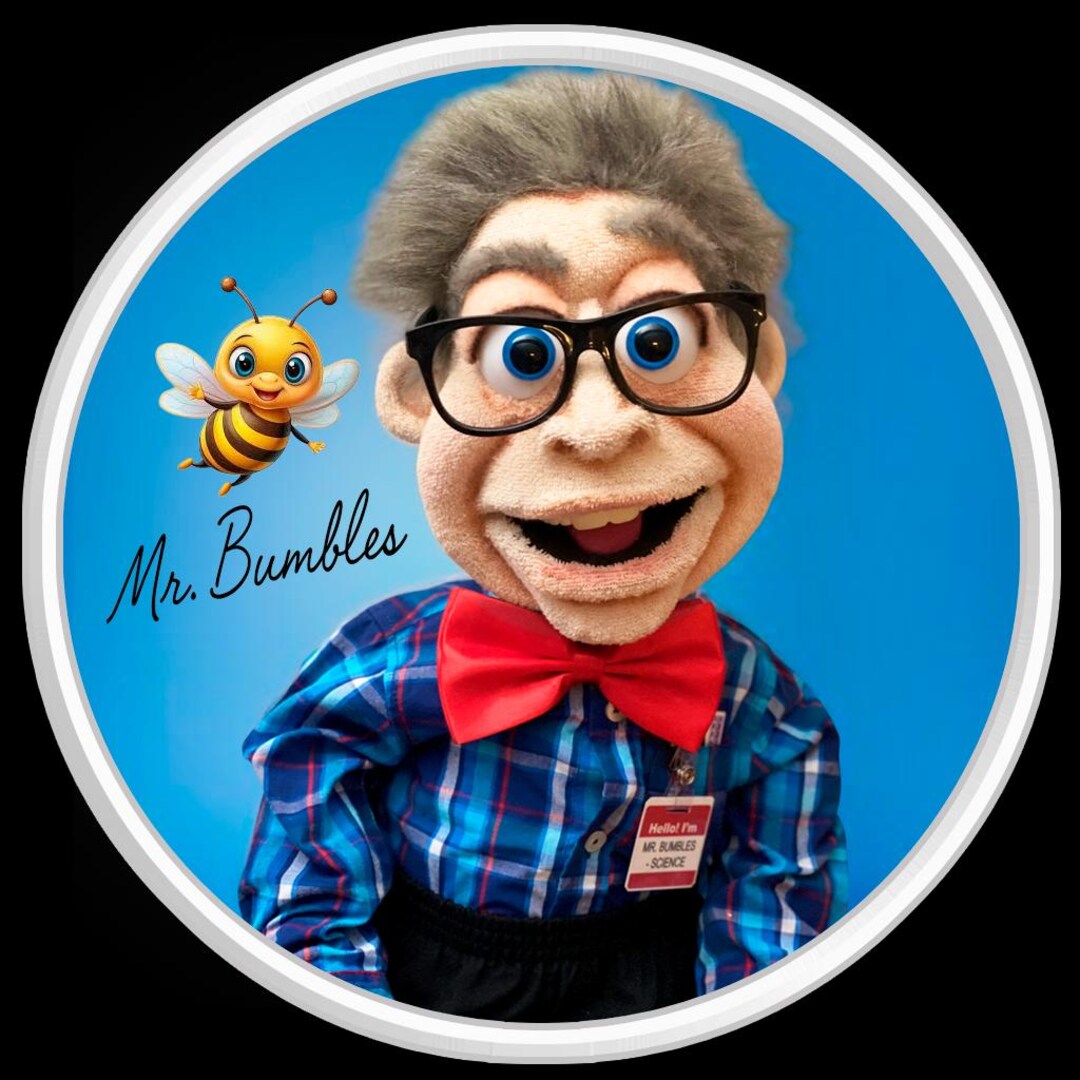 Mr. Bumbles Science Teacher Puppet – Handmade Professional Puppet for ...