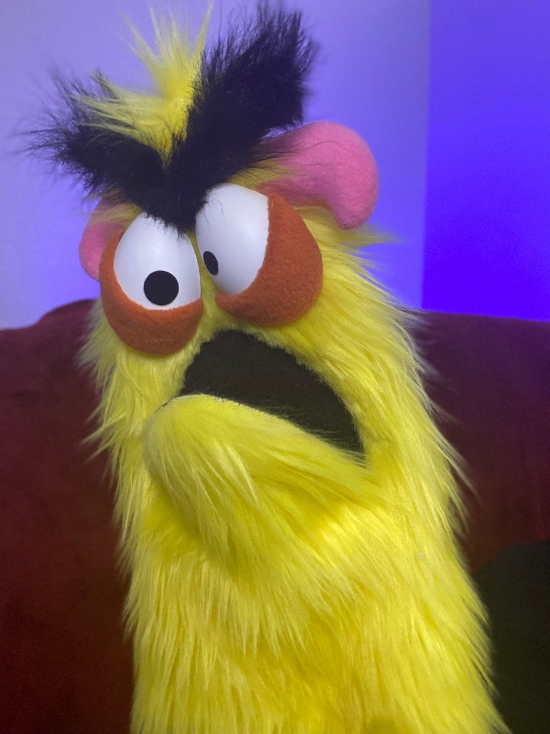 Professional Monster Troll Hand Puppet, Yellow and Pink: A Furry Hand ...