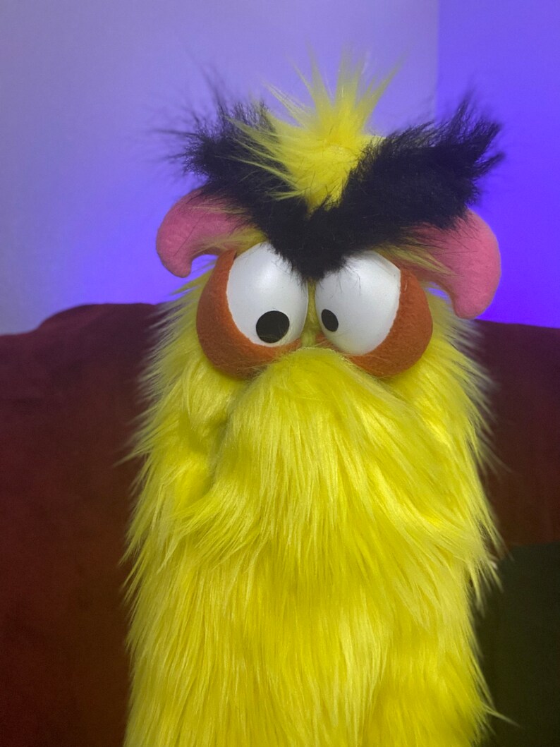 Professional Monster Troll Hand Puppet, Yellow and Pink: A Furry Hand ...