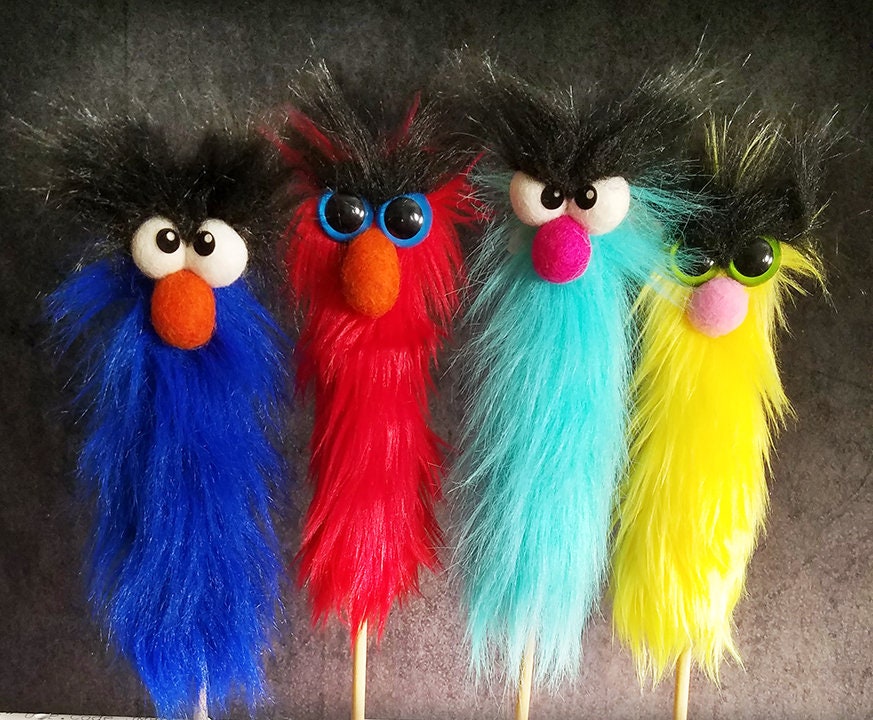 Expanda Monster - Sky Blue - A Furry Growing Rod Puppet - by Puppet ...