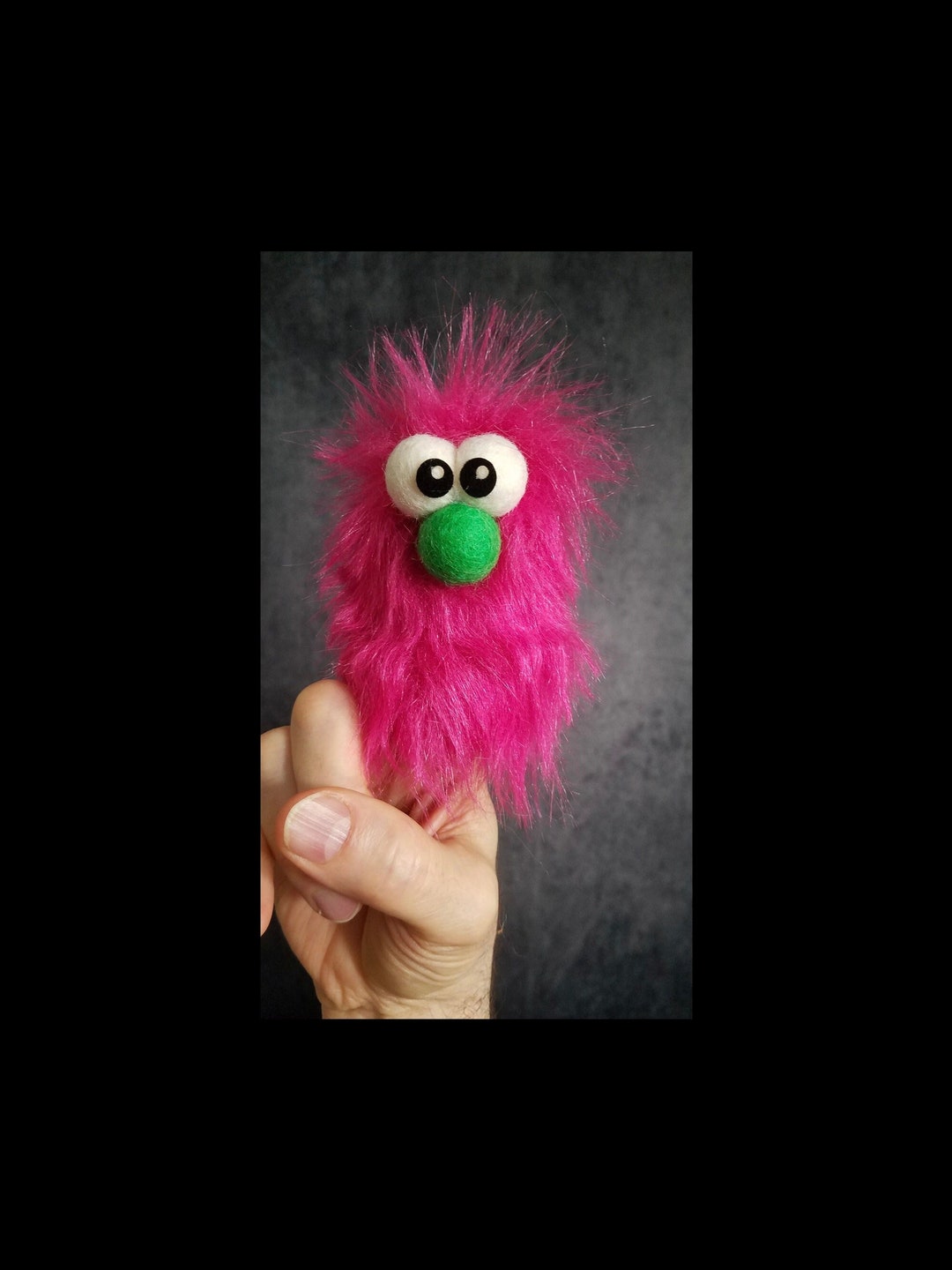 Pink Monster Troll: A Furry Monster Finger Puppet by Puppet Arts ...