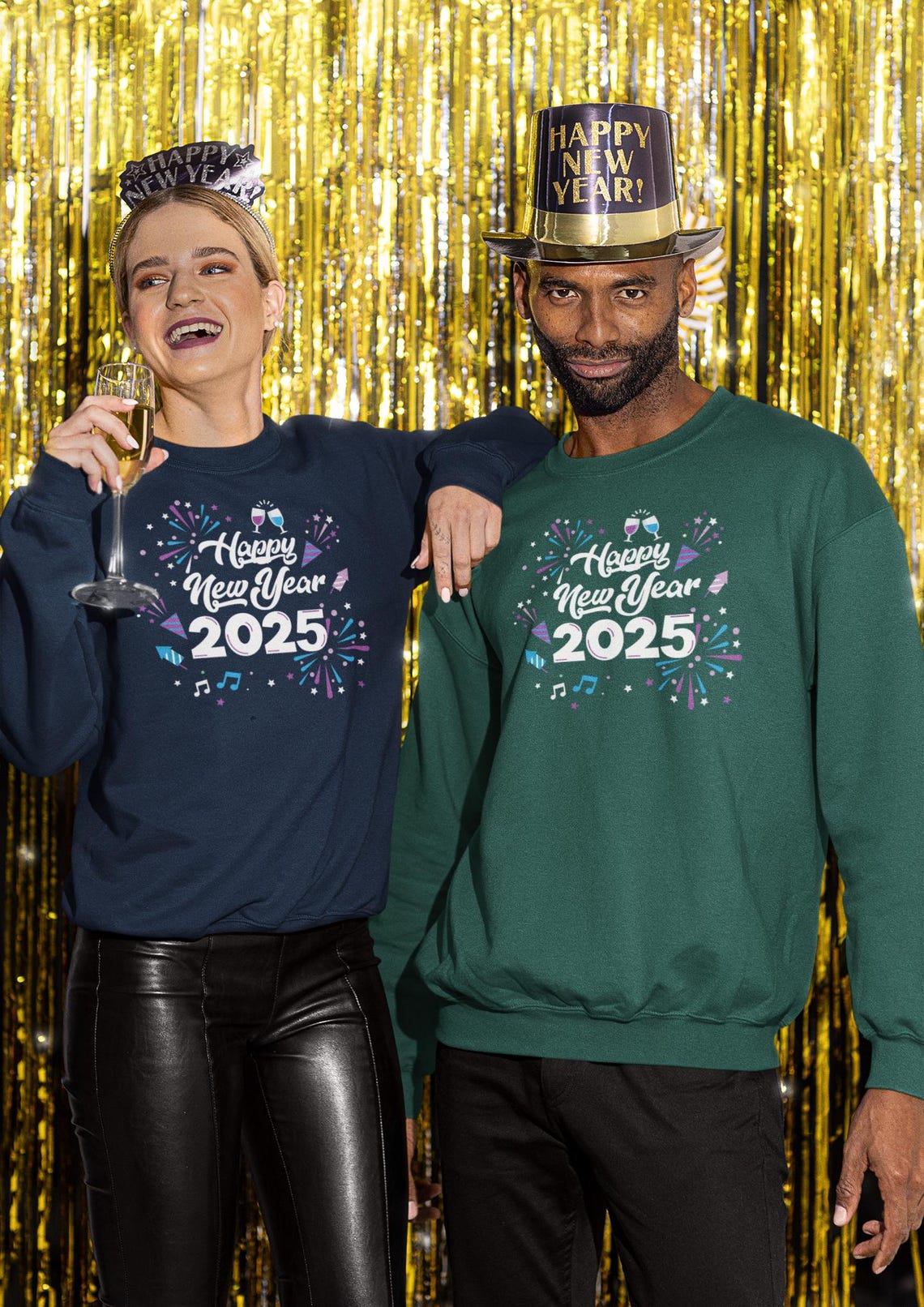 Happy New Year 2025 Christmas Sweater, New Years Sweater, New Years ...
