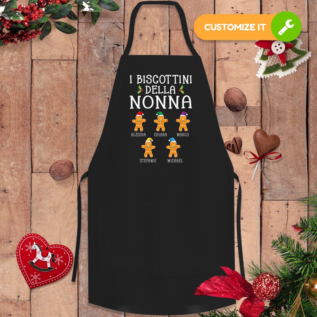 Personalized Apron for Italian Grandma, Nonna Gifts for Christmas ...