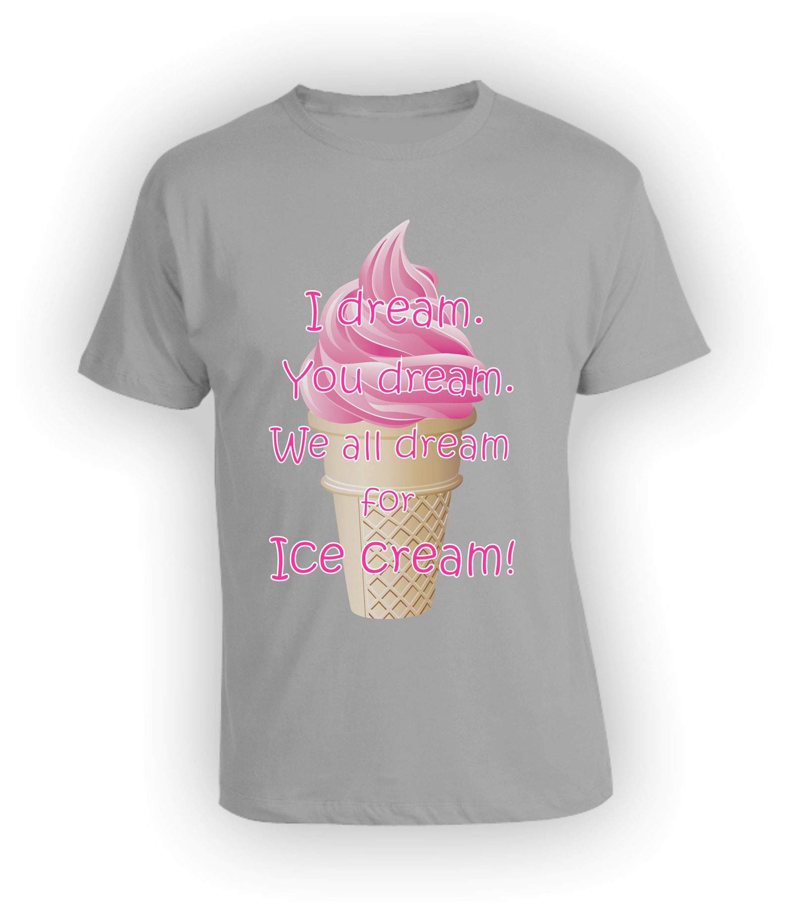Ice Cream Cone T Shirt, Frozen Dessert Lover Tee, Sweet Treats Summer ...