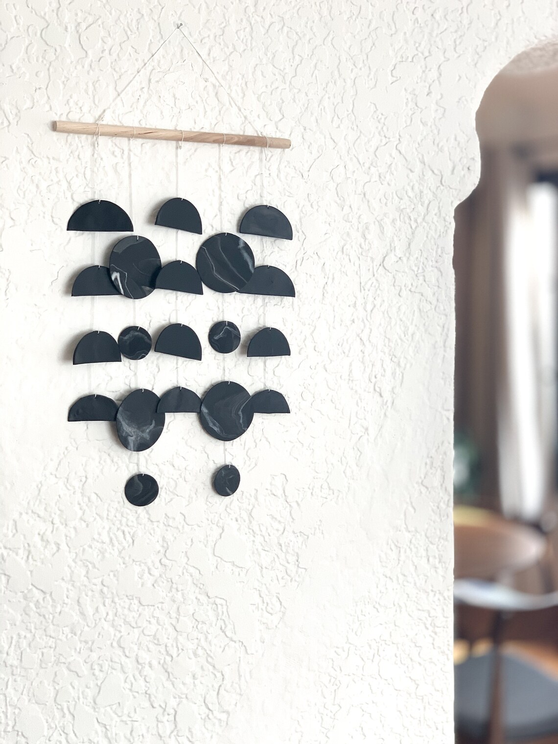 The Half Moon Wall Hanging One of One, Handmade Home Decor, Medium Wall ...