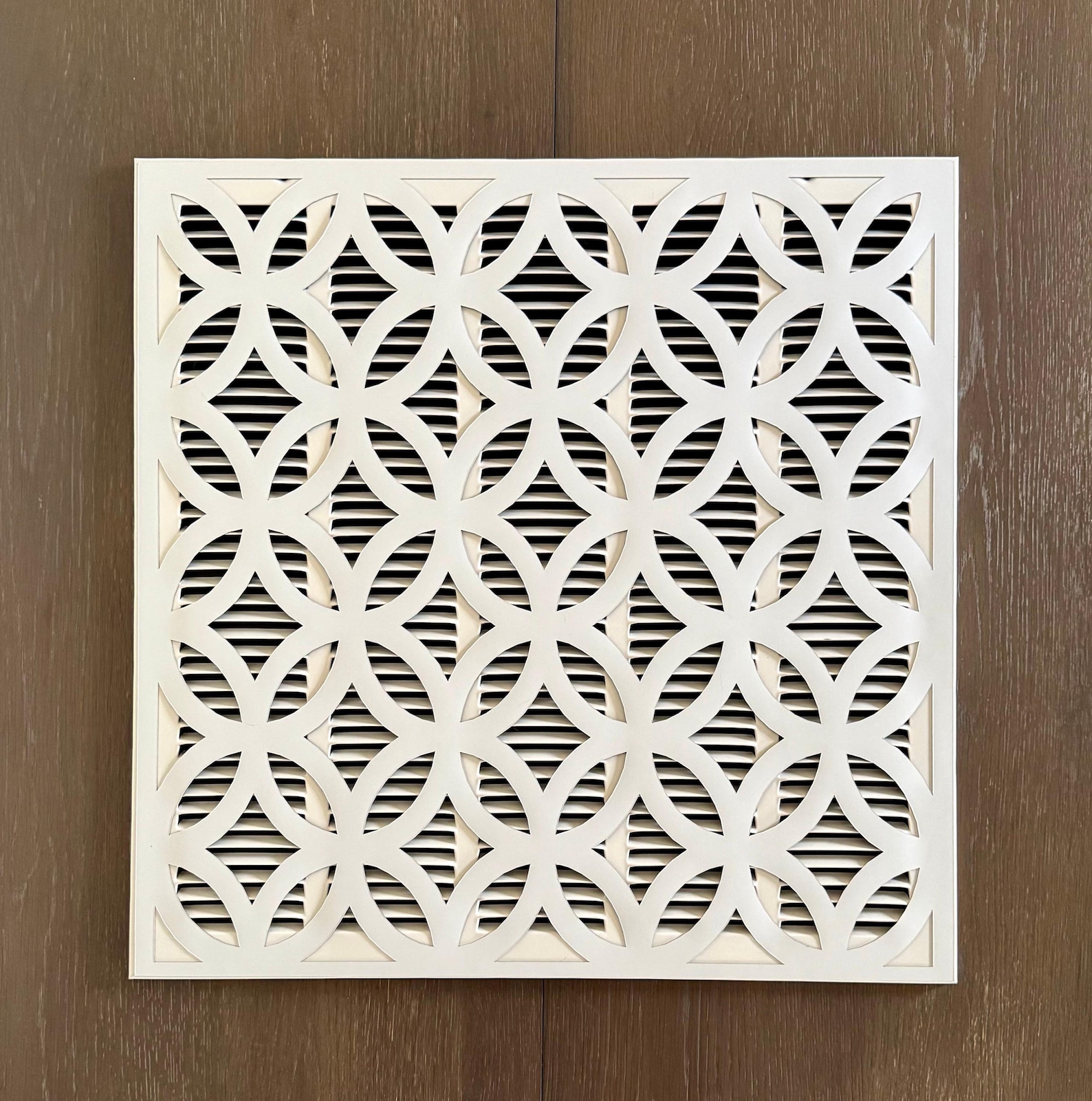 Filter Size Magnetic Return Air Vent Cover | Interlocking Circles - Etsy