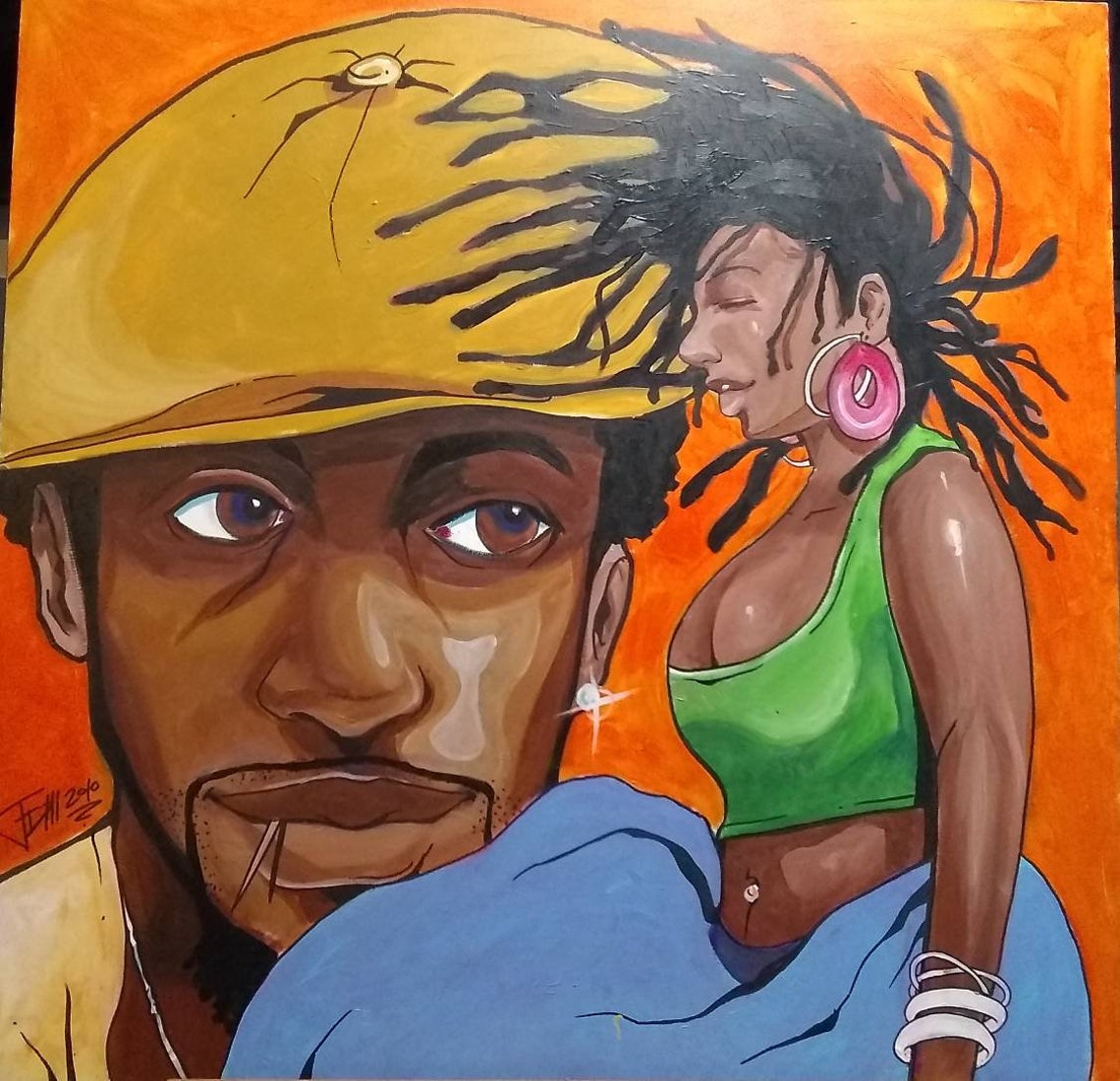 James Davis III Original Urban Art Oil Painting - Etsy