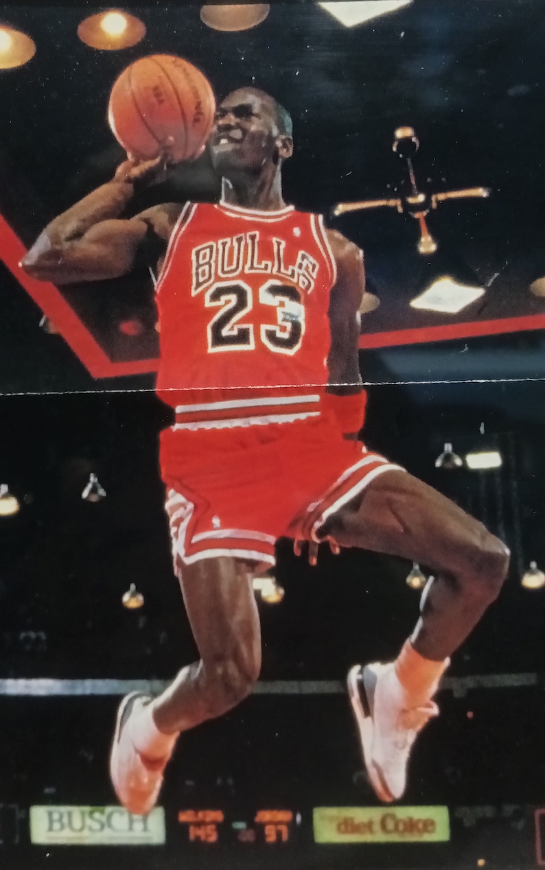 Michael Jordan 80's Slam Dunk Contest Poster & Legends Sports ...