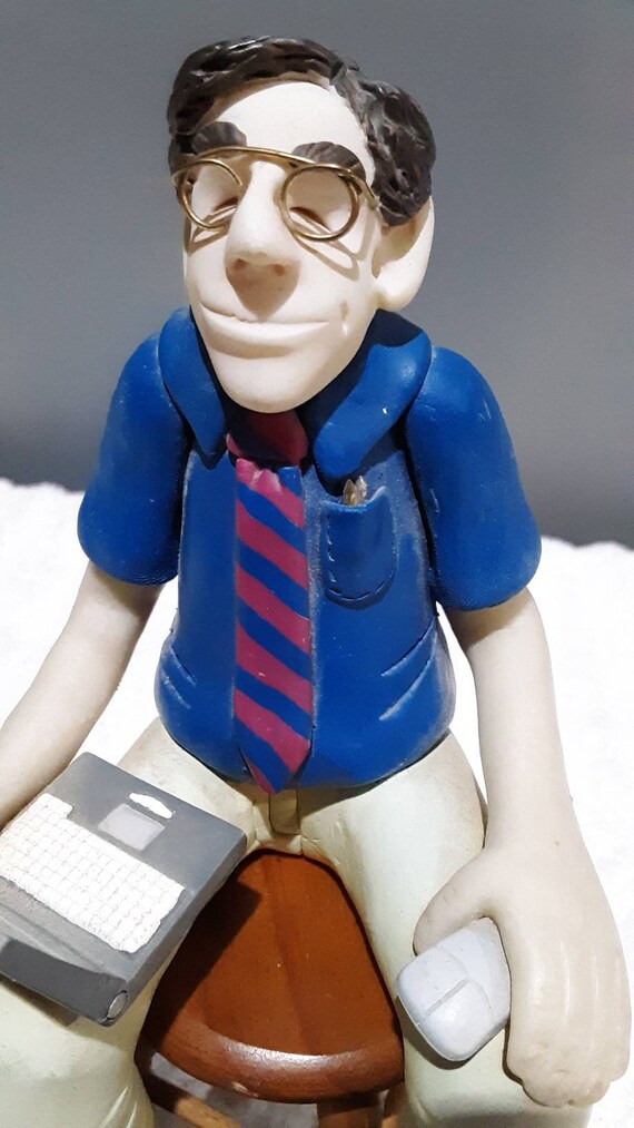 Diana Manning computer Guy Shelf Sitter Limited | Etsy