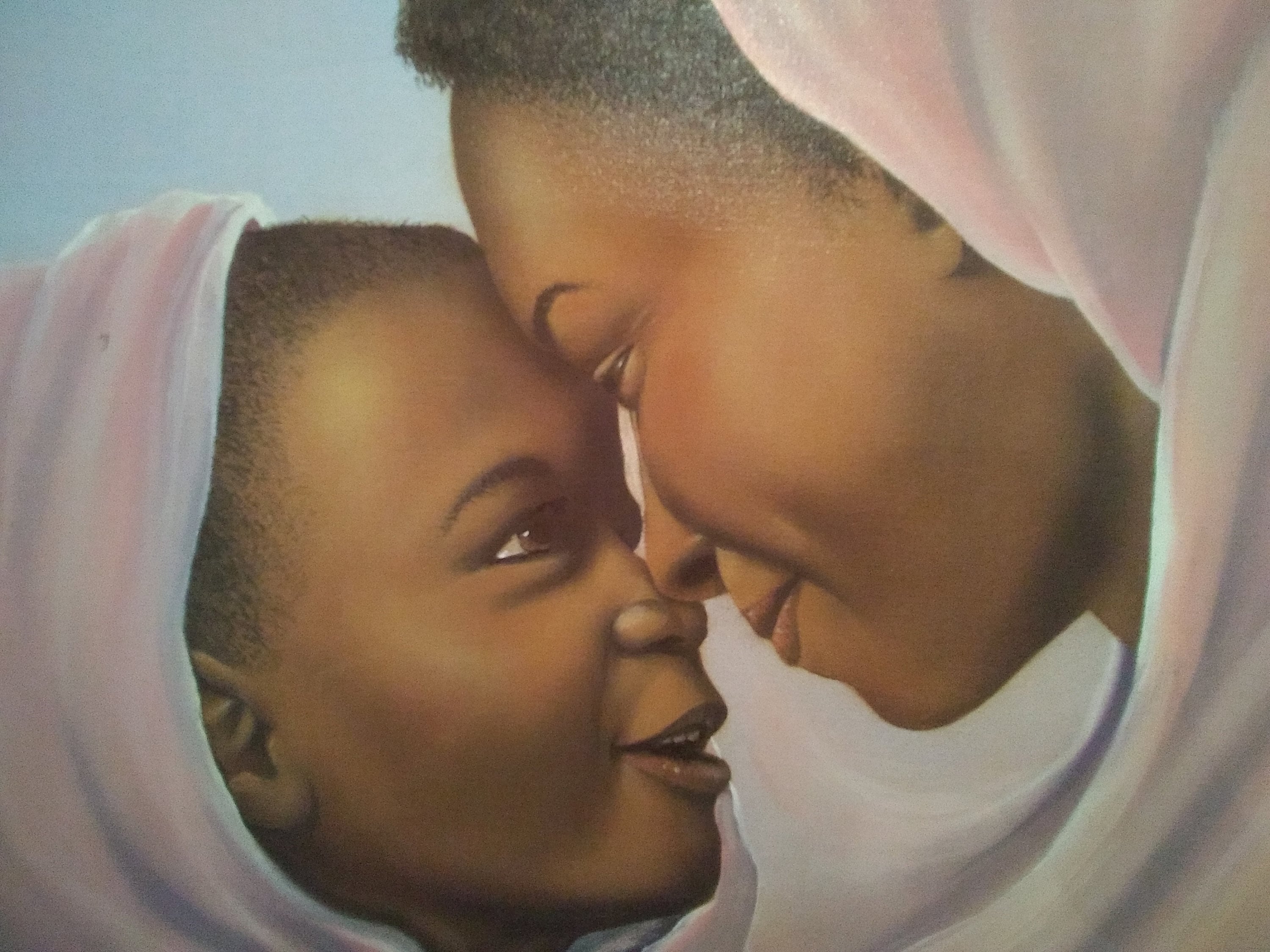 Woodrum "mother and Daughter" Lithograph Art Print on Canvas - Etsy