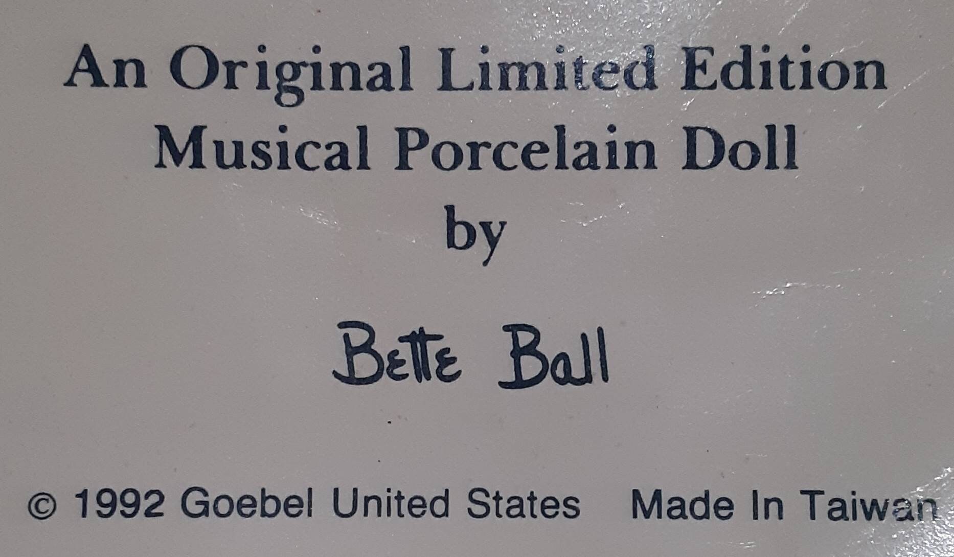 Goebel Betty Jane Carver maureen Limited Edition - Etsy