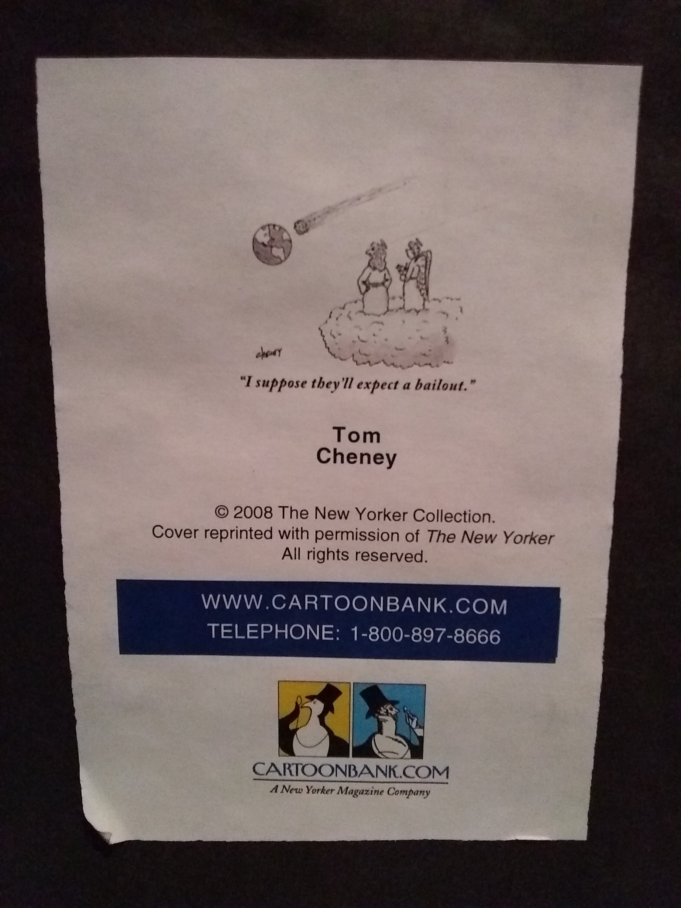 Tom Cheney "cartoon" From the New Yorker Collection - Etsy