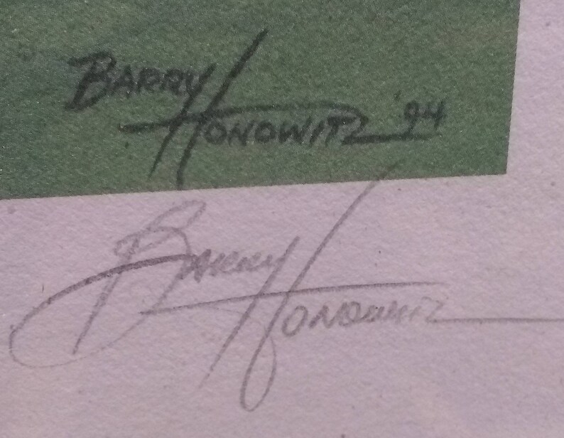 Barry Honowitz "pga Champ Golfer Donald Albert Weibring" Artist Proof ...