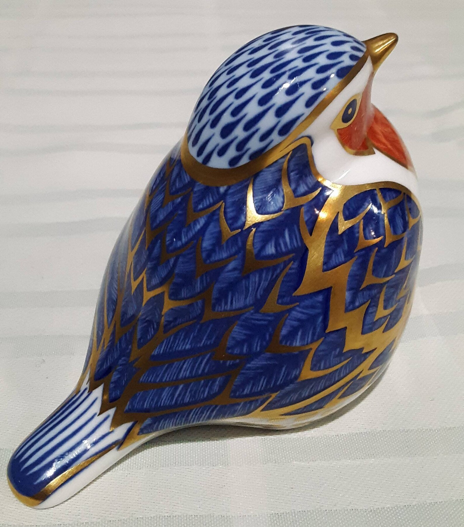 Royal Crown Derby Classic "robin" Bird Figure/paperweight - Etsy