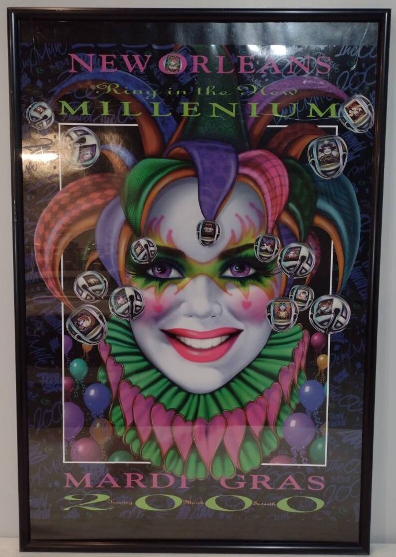 Rare Andrea Mistretta "millennium" 2000 New Orleans Mardi Gras Poster ...