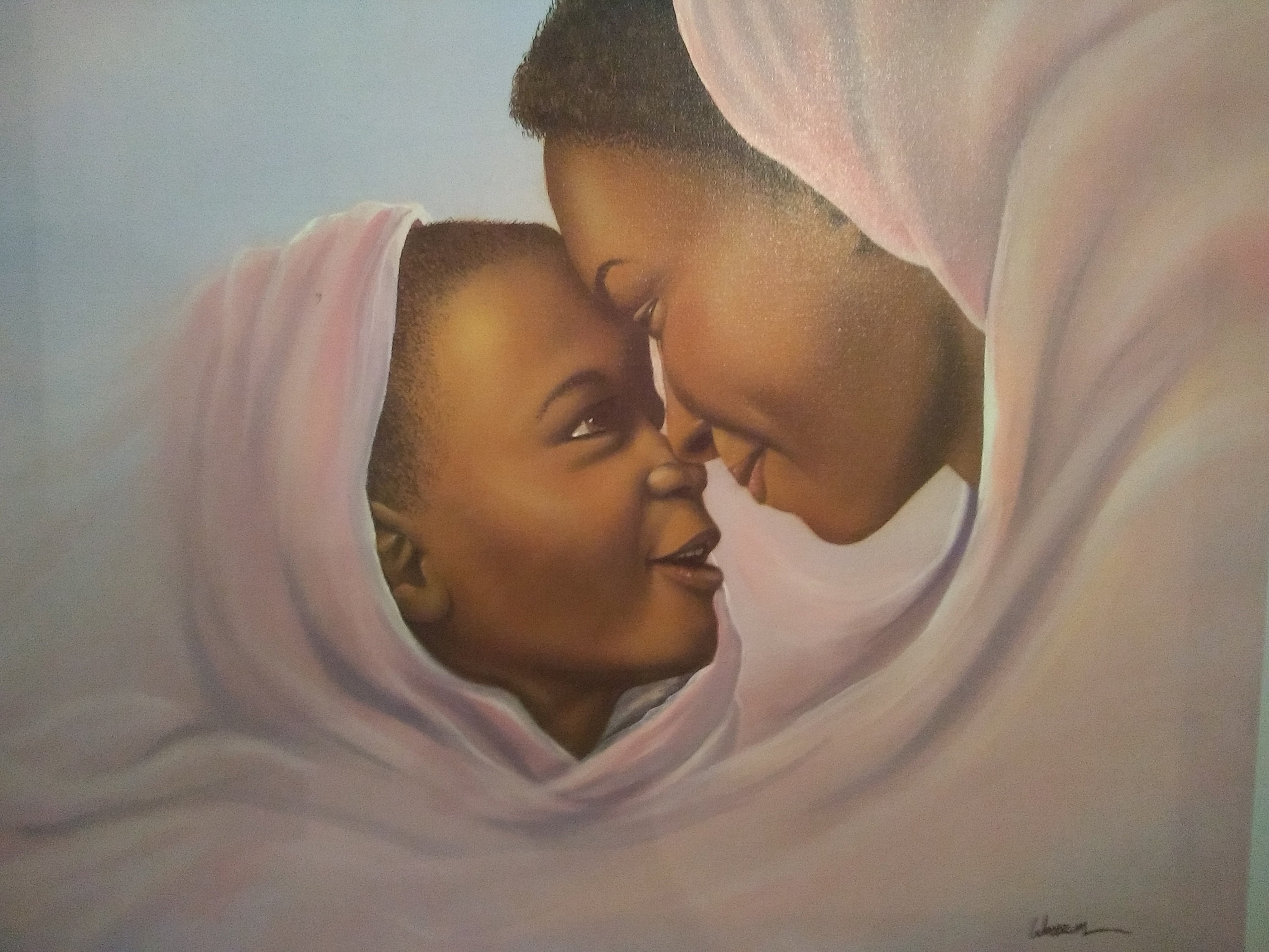 Woodrum "mother and Daughter" Lithograph Art Print on Canvas - Etsy