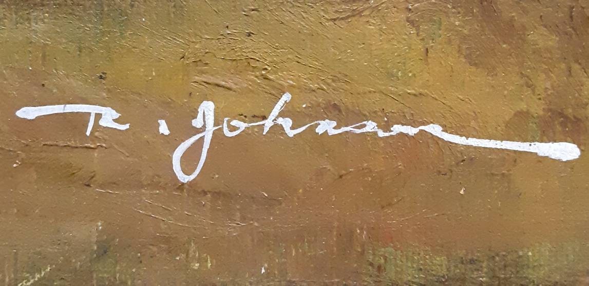 R. Johnson Original Oil Painting on Canvas - Etsy