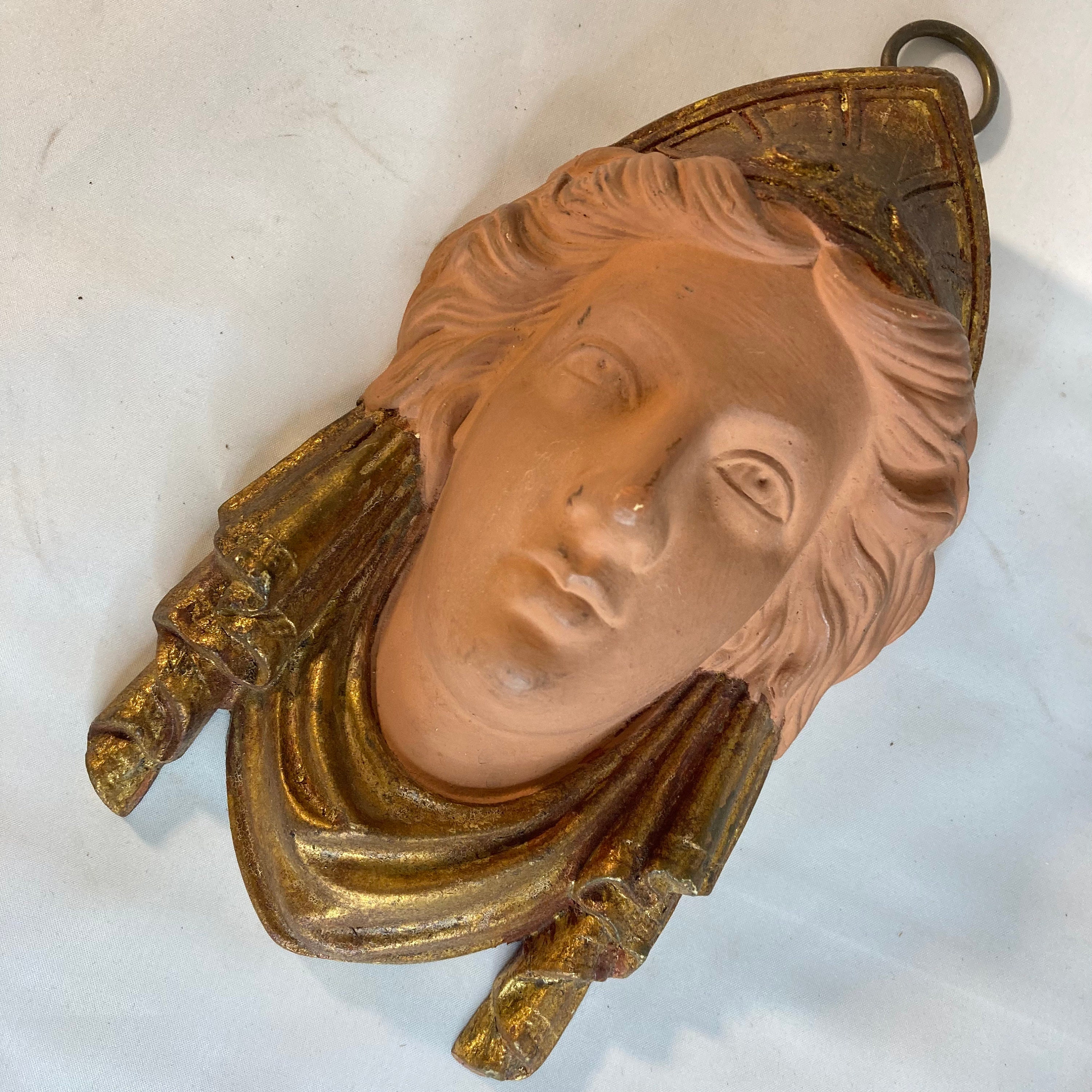 Antique Terracotta Ceramic Victorian Painted Figure of Athena Plaque - Etsy