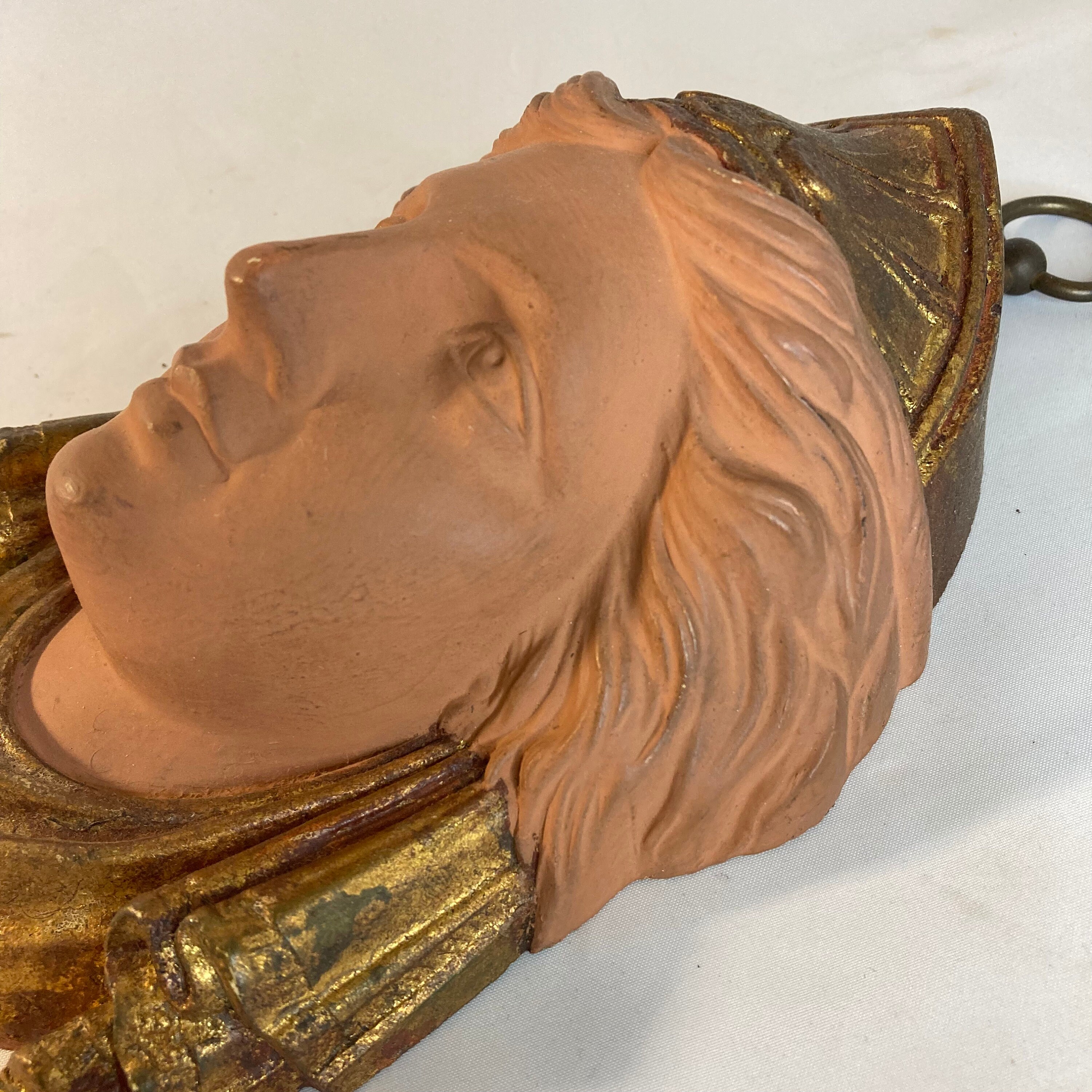 Antique Terracotta Ceramic Victorian Painted Figure of Athena Plaque - Etsy