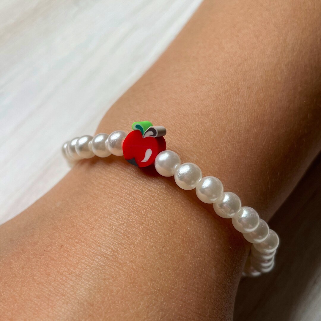 APPLE LOVE Gift for Teacher, Teacher Gift, Teacher Gift Ideas, Pearl ...