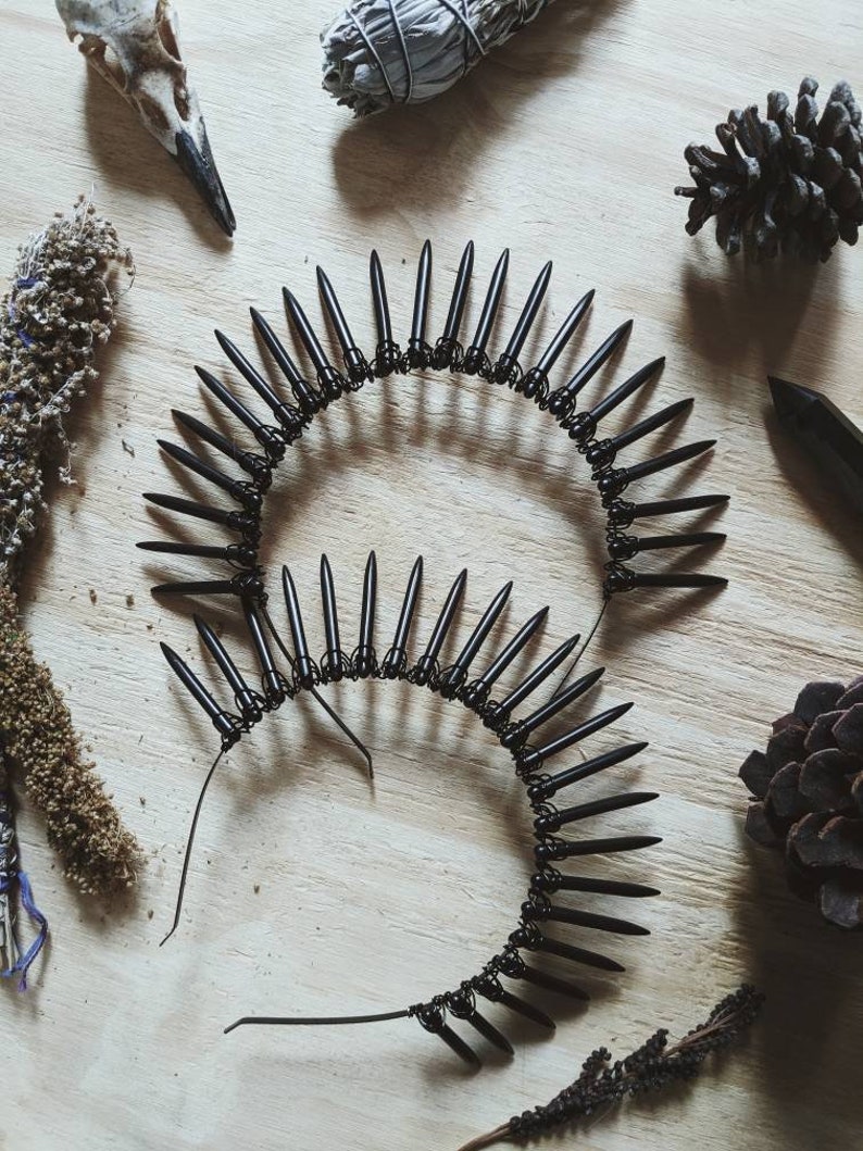 Luna HALLOWEEN QUEEN October. Witch Crown. Goth Crown. Dark. | Etsy