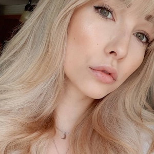 Luna MINI-MOON ~ Silvermoon Pendant. Moon Charm. Silver Chain. Jewelry ...