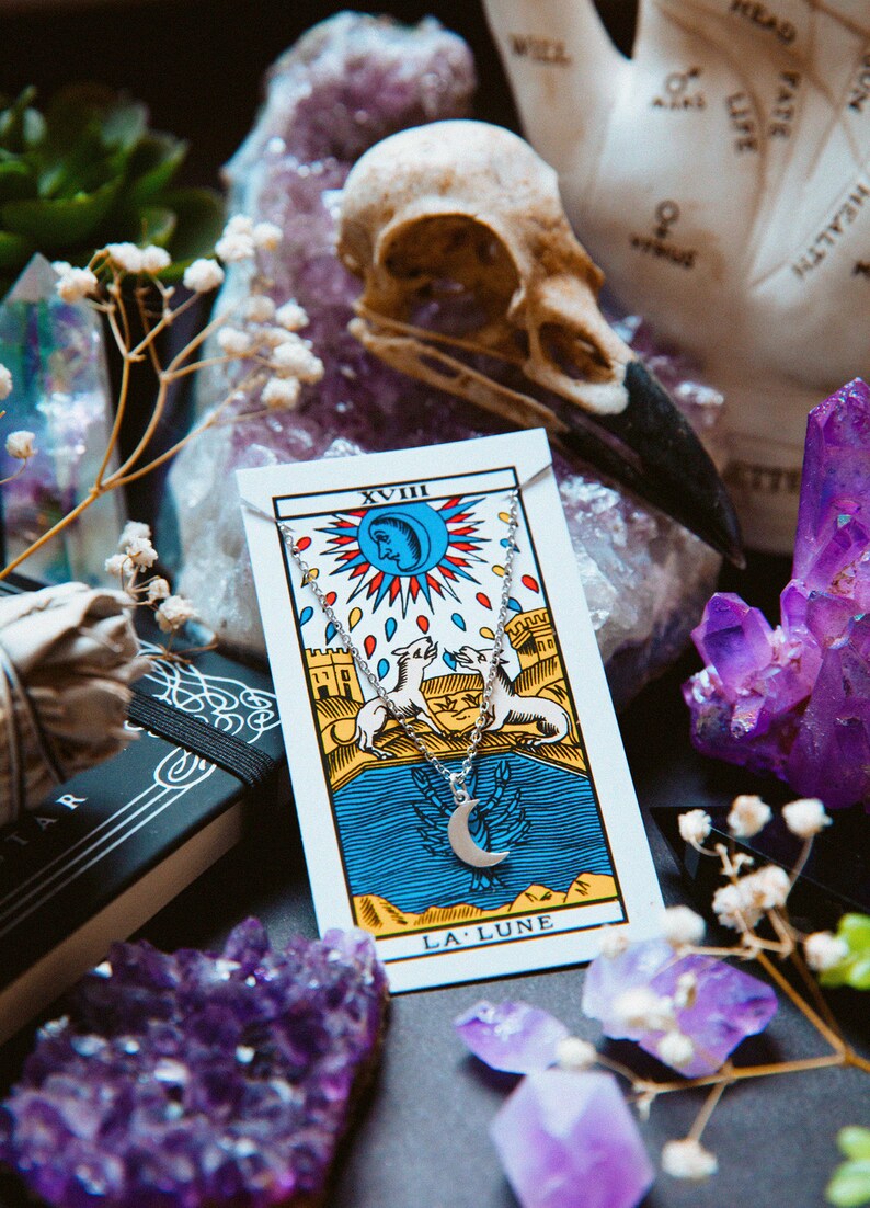 Luna MINI-MOON Silvermoon Pendant. Moon Charm. Silver Chain. - Etsy