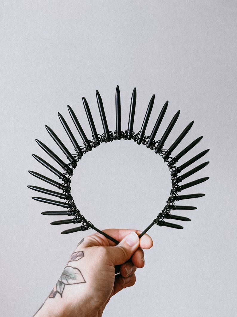 Luna HALLOWEEN QUEEN October. Witch Crown. Goth Crown. Dark. | Etsy