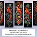 Cardinal Printable Bookmark Designs, Printable Digital Download, PNG ...